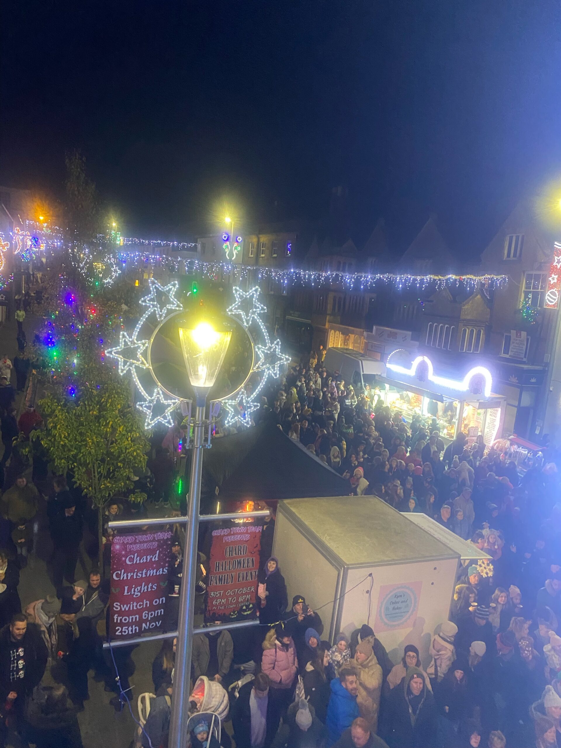 Chard Christmas Lights Switch On - Chard Town Council
